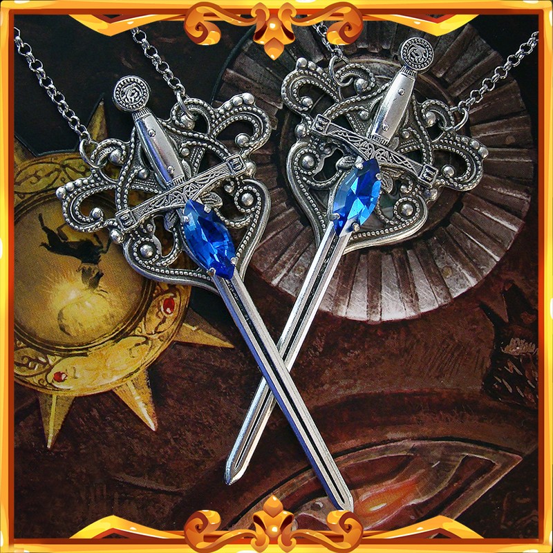 Looking for fantasy adventure ? Discover this medieval sword necklace