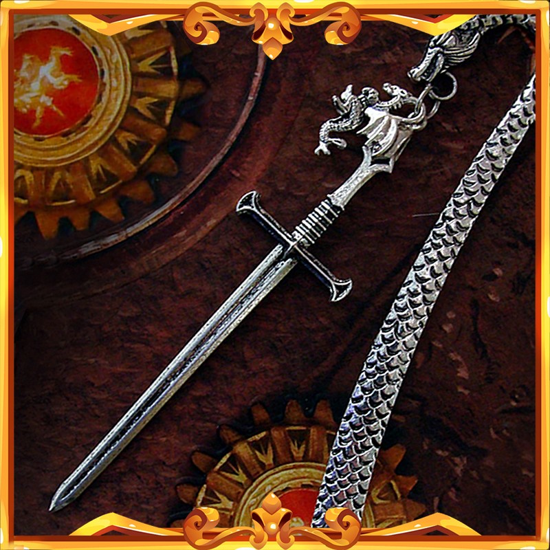 Dragon and Sword Bookmark Medieval Signet at A MON SEUL DESIR Boutique