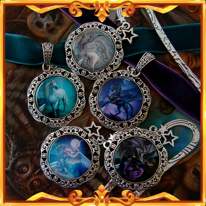 Mythical Winged Horse Fantasy Bookmark at A MON SEUL DESIR Boutique